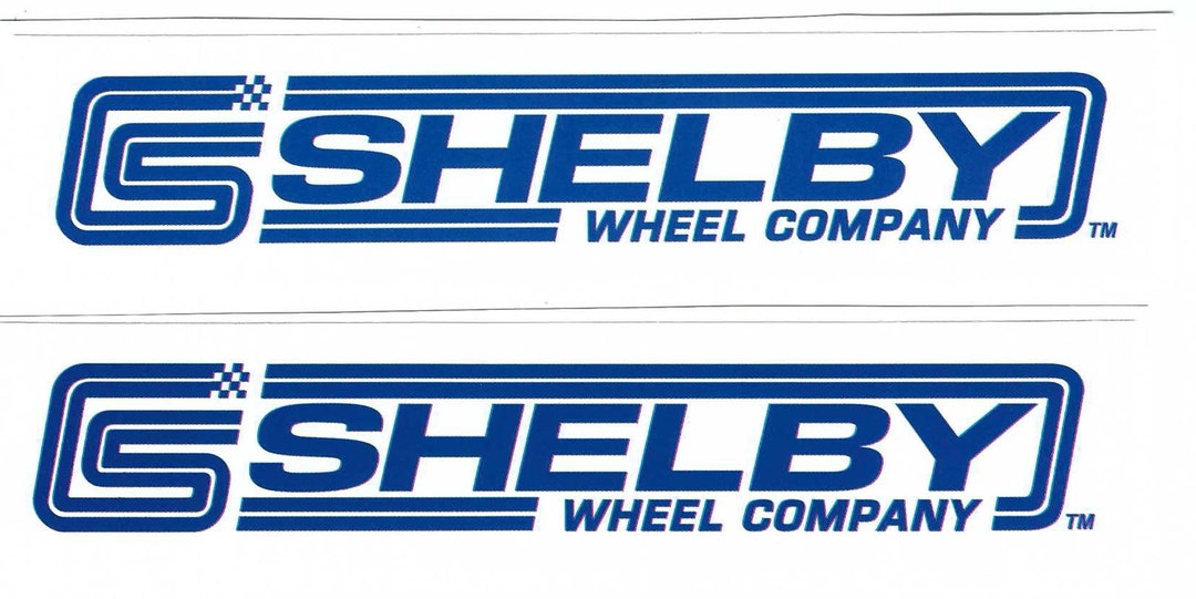 Shelby Wheel Racing Decals Sticker Set of 2 - Etsy