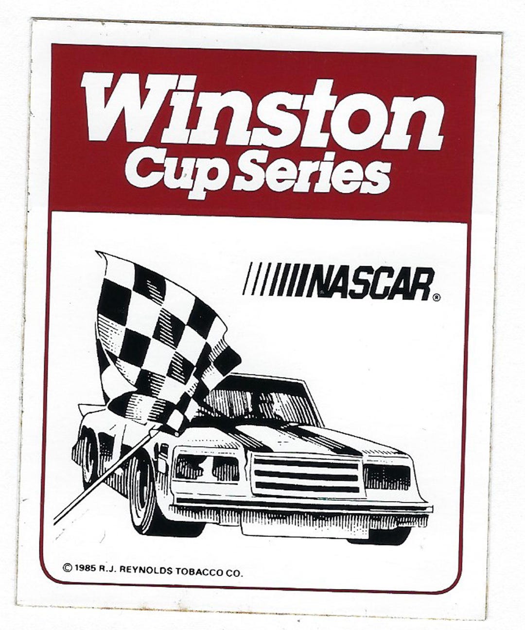 Winston Cup Series NASCAR Racing Decal Sticker 3-1/2 Inches Long ...