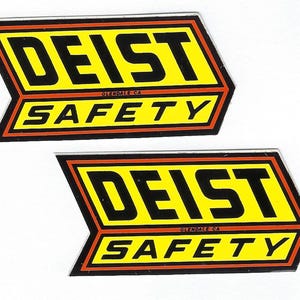 Deist Safety Racing Decals Stickers Set of 2 Vintage Small - Etsy