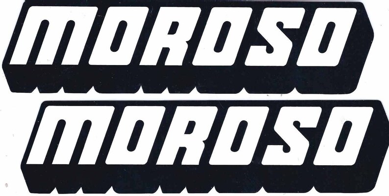 Moroso Racing Decal Sticker 12 Inches Long Size Vintage Set of 2 - Etsy