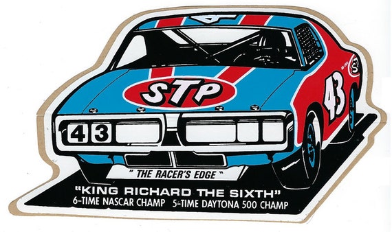 STP Petty Racing Decal Sticker 5-7/8 Inches Long Size Vintage | Etsy