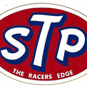 STP Racers Edge Racing Decal Sticker 4 Inches Long by 2-5/8 Inches High ...