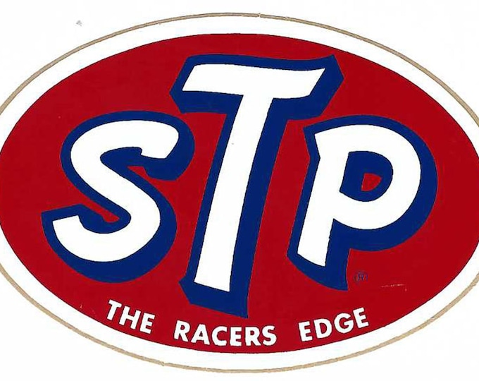 STP Racers Edge Racing Decal Sticker 4 Inches Long by 2-5/8 Inches High ...