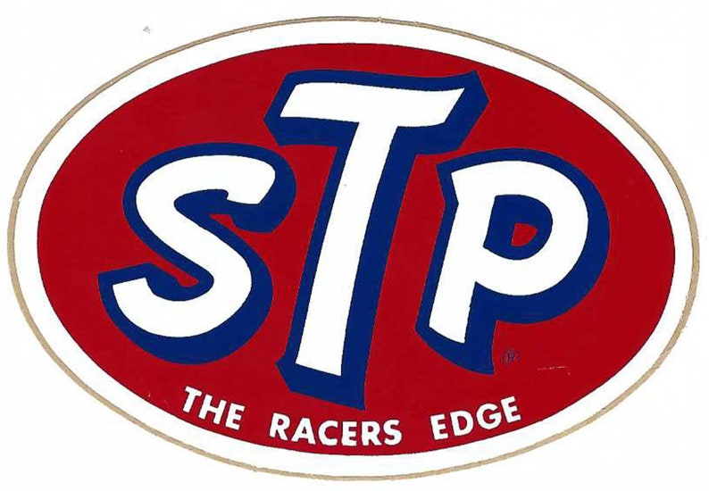 STP Racers Edge Racing Decal Sticker 4 Inches Long by 2-5/8 Inches High ...