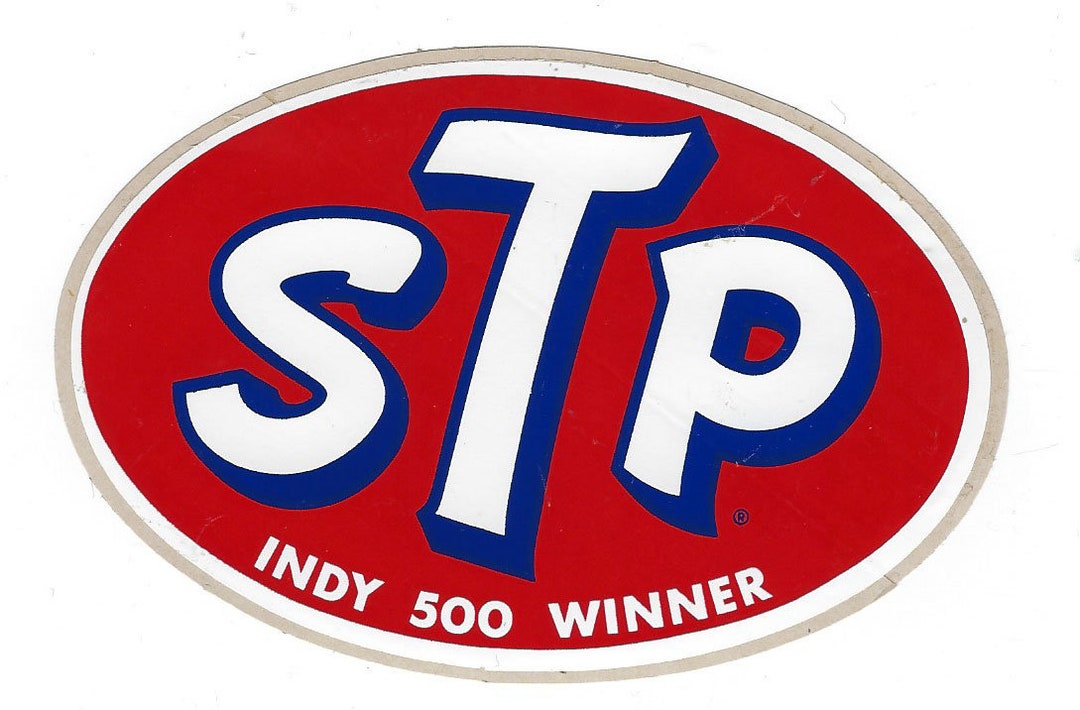 STP Racing Decal Sticker 4-1/2 Inches Long by 3 Inches High Vintage - Etsy