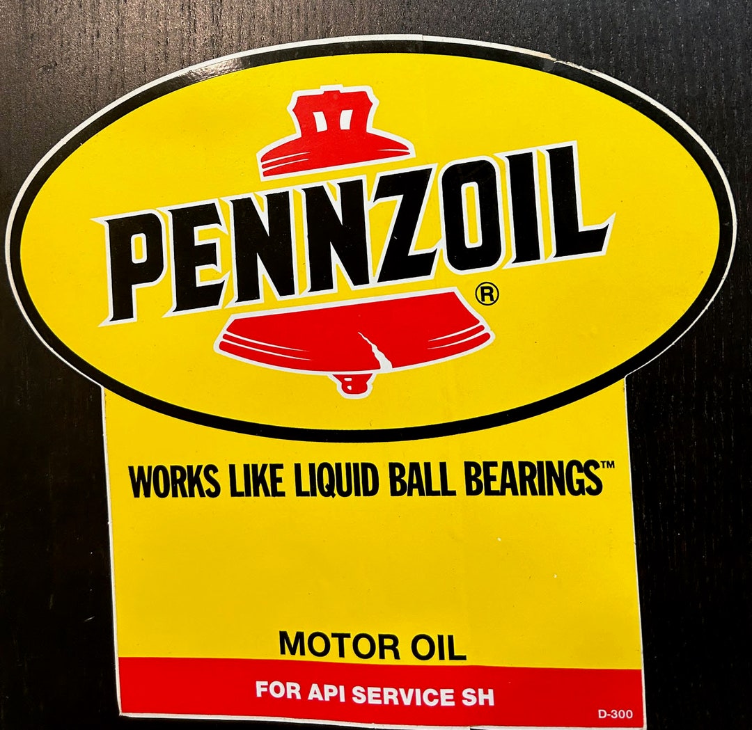 Pennzoil Racing Decal Sticker 8 Inches Long Size Vintage - Etsy