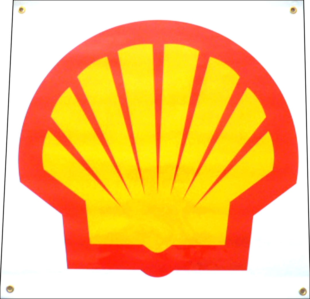 Shell Racing Decal Banner Flag Vinyl Vintage Garage Shop Decor - Etsy