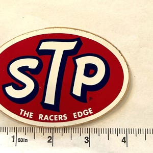 STP Racers Edge Racing Decal Sticker 4 Inches Long by 2-5/8 Inches High ...
