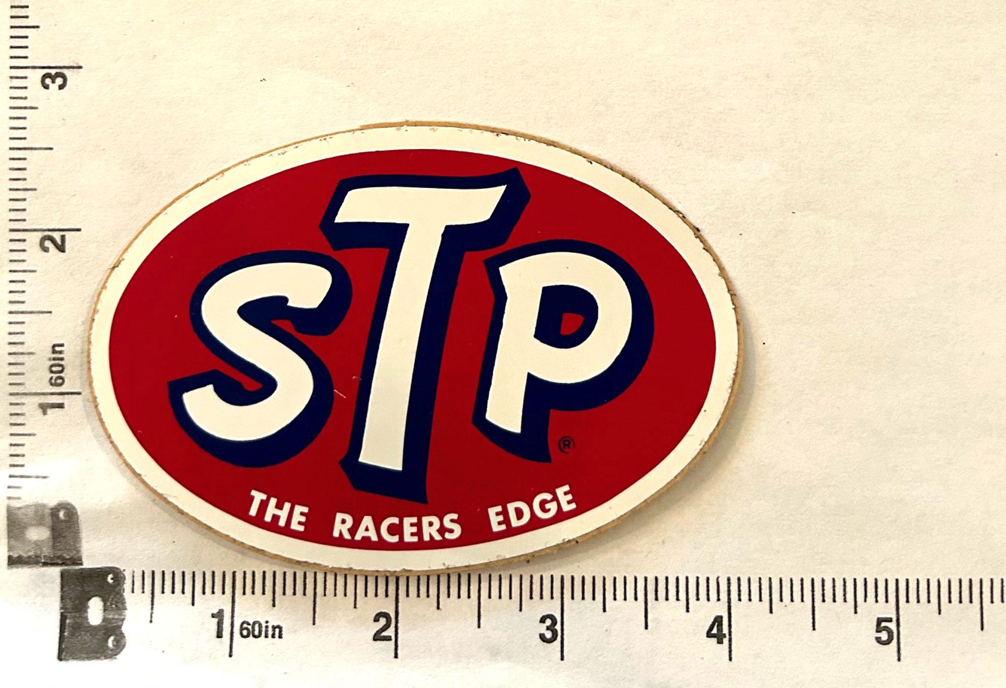 STP Racers Edge Racing Decal Sticker 4 Inches Long by 2-5/8 Inches High ...