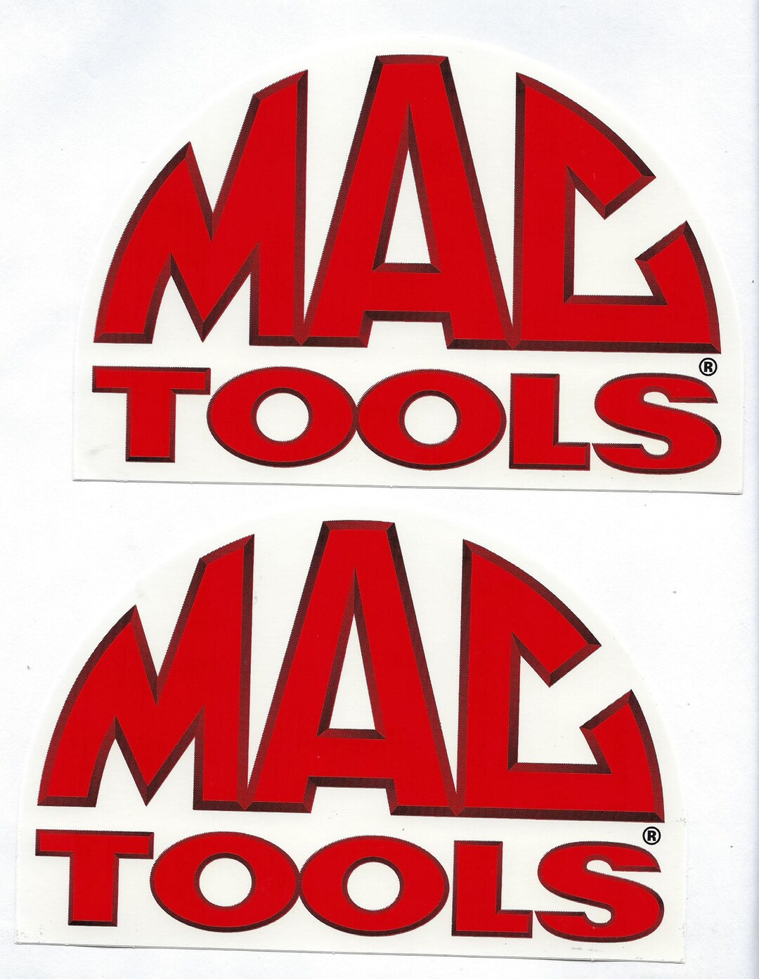 MAC Tools Racing Decal Sticker 7 Inches Long Size Set of 2 Vintage - Etsy