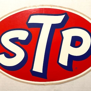 STP Racing Decal Sticker Vintage Huge 11 Inches Long - Etsy