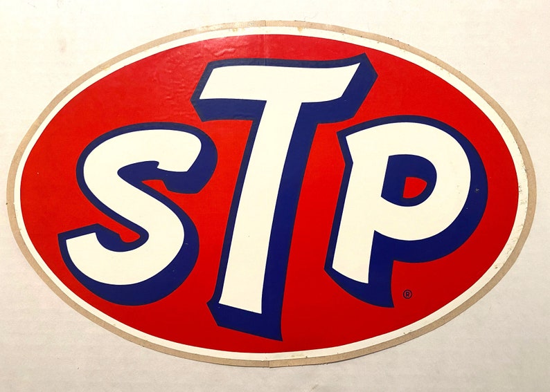 STP Racing Decal Sticker Vintage Huge 11 Inches Long - Etsy