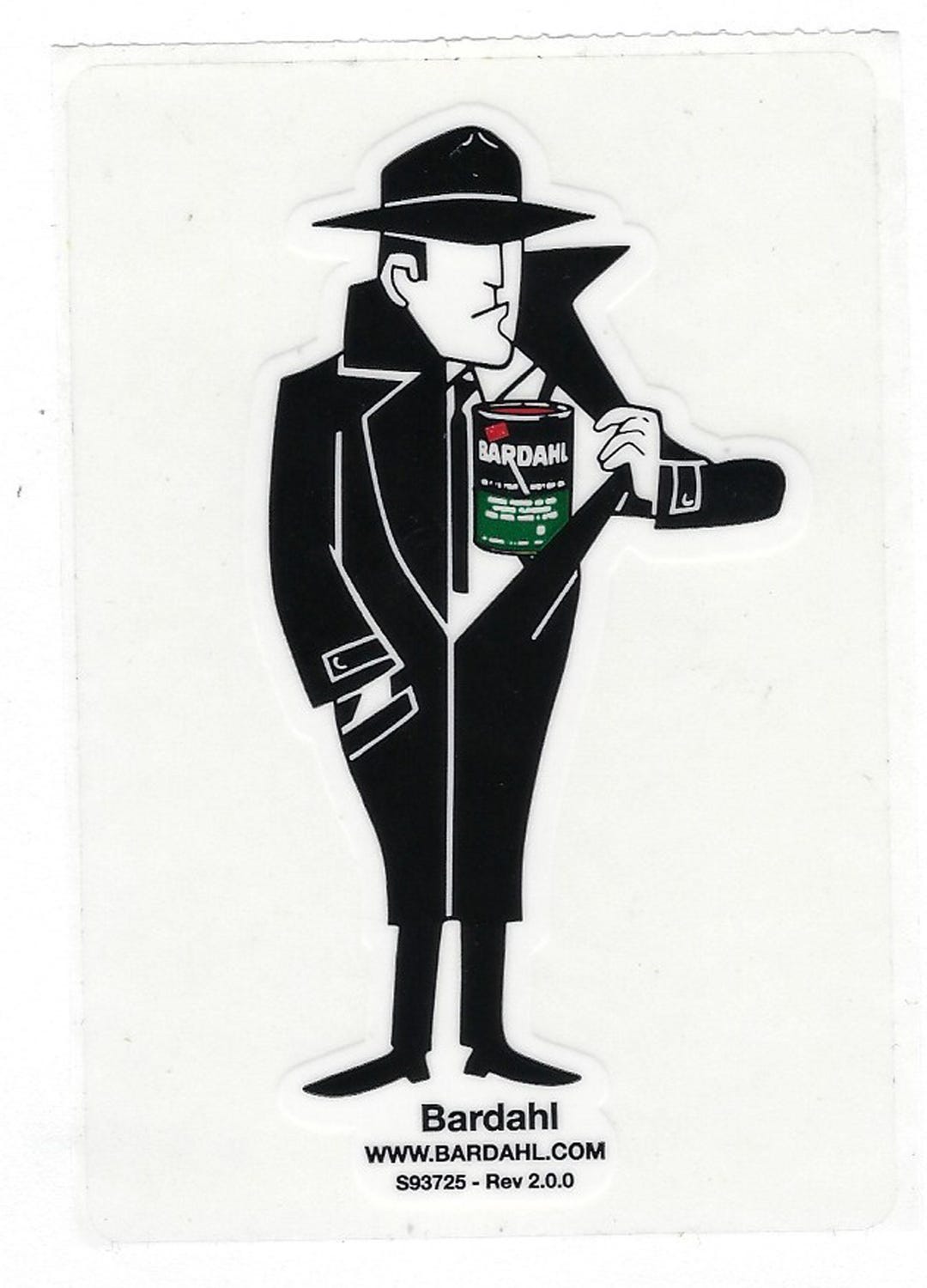Bardahl Man Racing Decal Sticker 3 Inches Long by 4-1/4 Inches High ...