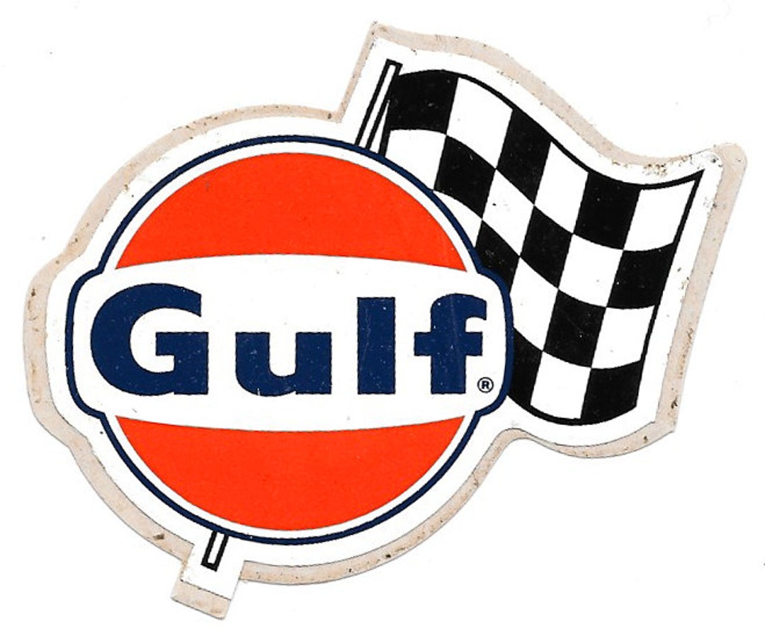 Gulf Racing Decal Sticker 3 Inches Long Size Vintage Vinyl - Etsy