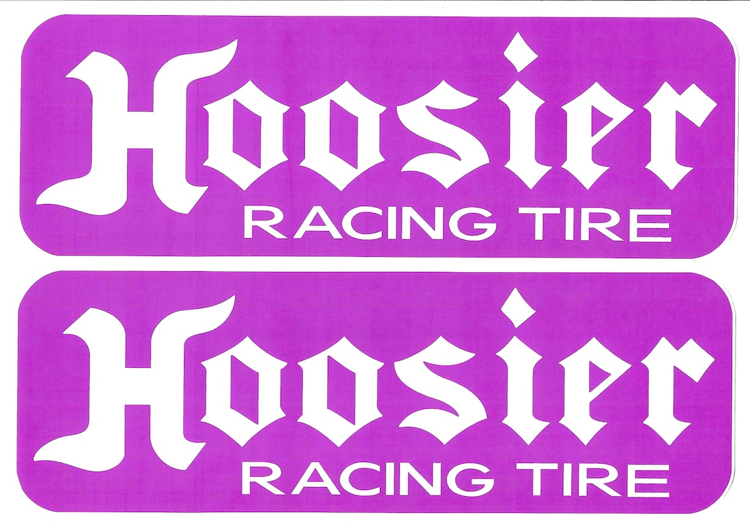 Hoosier Tire Racing Decals Sticker 10 Inches Long Set of 2 - Etsy