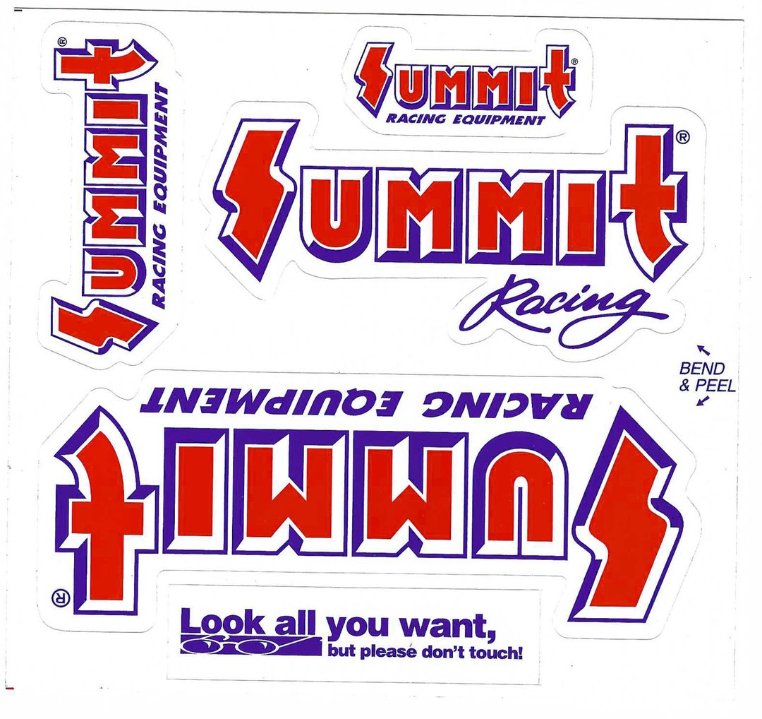 Summit Racing Decal Sticker Sheet of 5 Vintage - Etsy