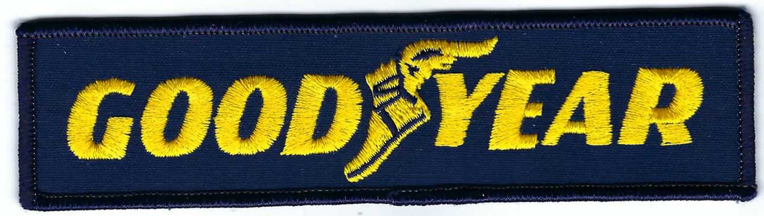 Goodyear Racing Patch 6 Inches Long Embroidered Vintage Iron On - Etsy