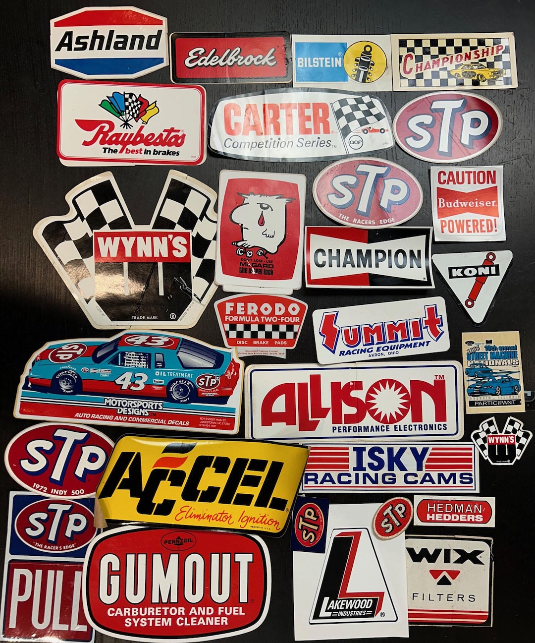 Racing Decals Stickers Damaged Set of 28 Vintage - Etsy