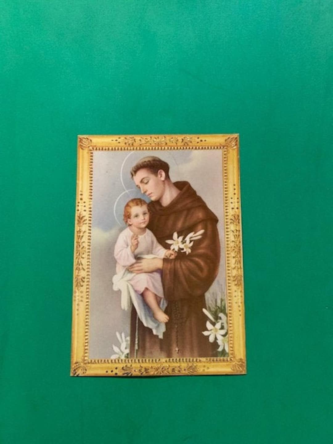Saint Anthony Holy Card * San Antonio De Padua * Patron Saint of Lost ...