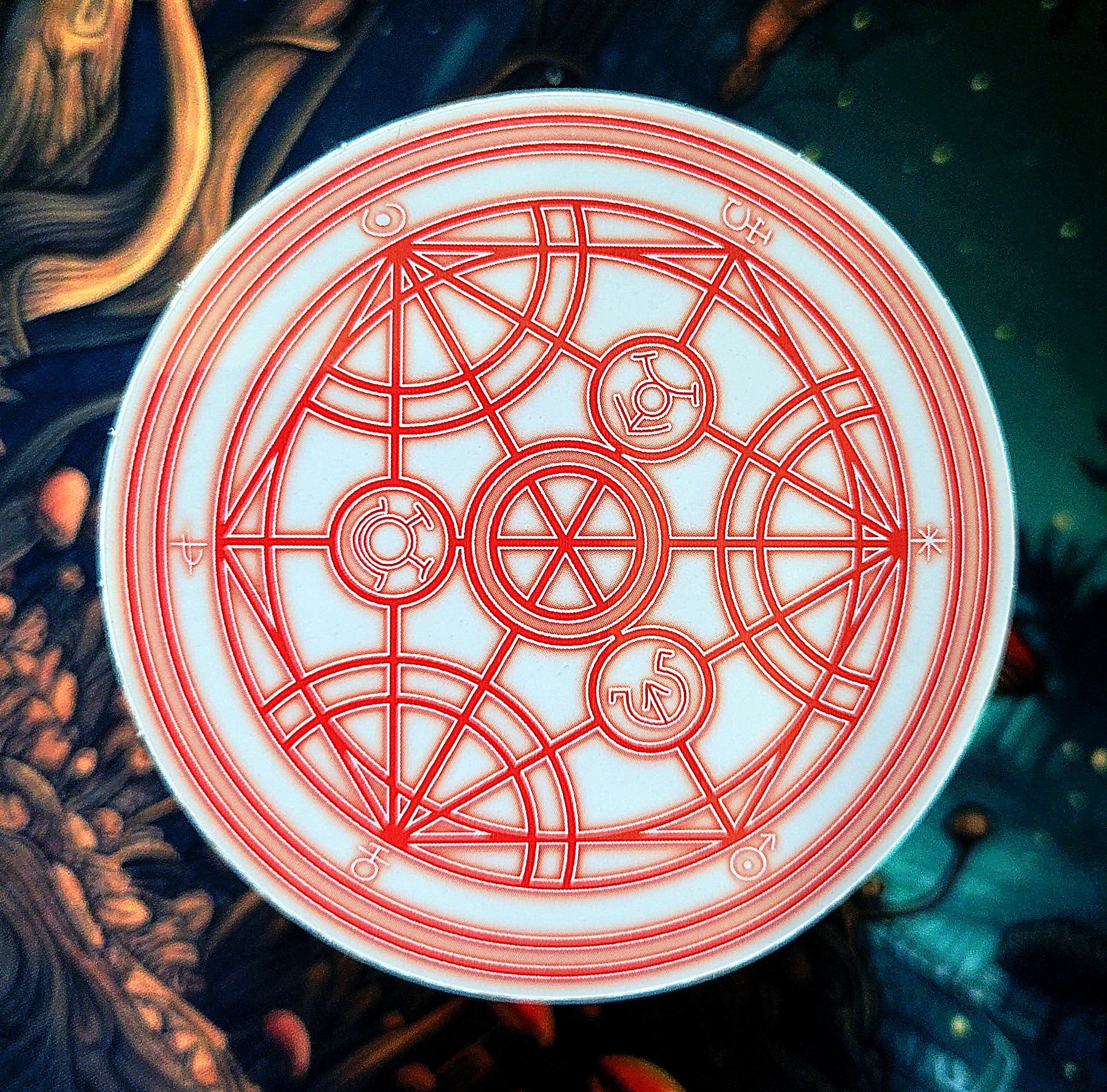 Transmutation Circle - CLEAR Gloss Vinyl Sticker - 3" - Etsy