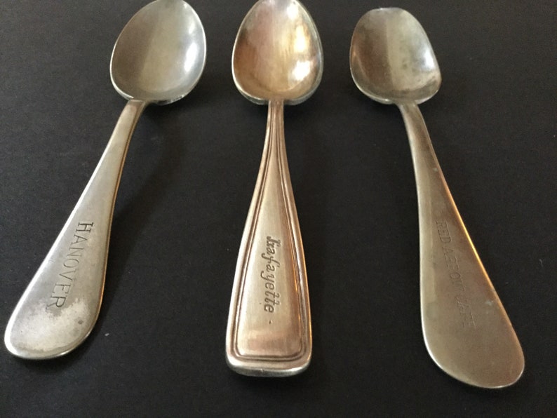 Vintage Hotel Silver Spoons Group of 3 | Etsy