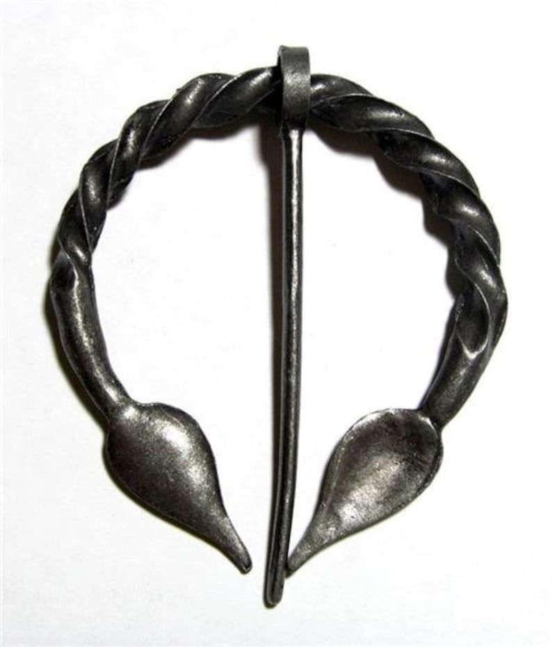 Viking Cloak Pin 2 Penannular Brooch Antique Black - Etsy