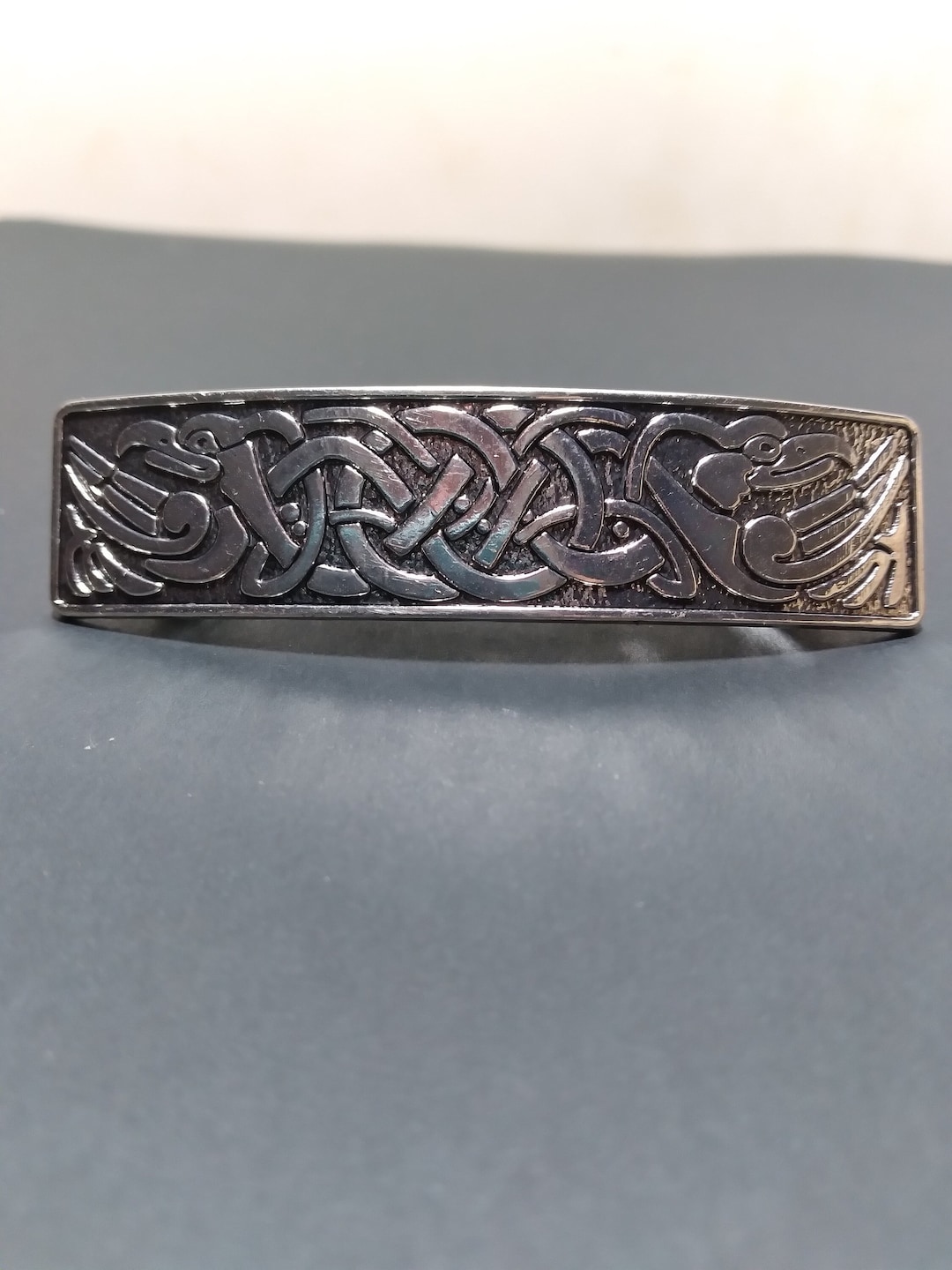 HB4 Celtic Cranes Barrette 3 1/2" Viking Inspired Celtic Hair Jewelry ...