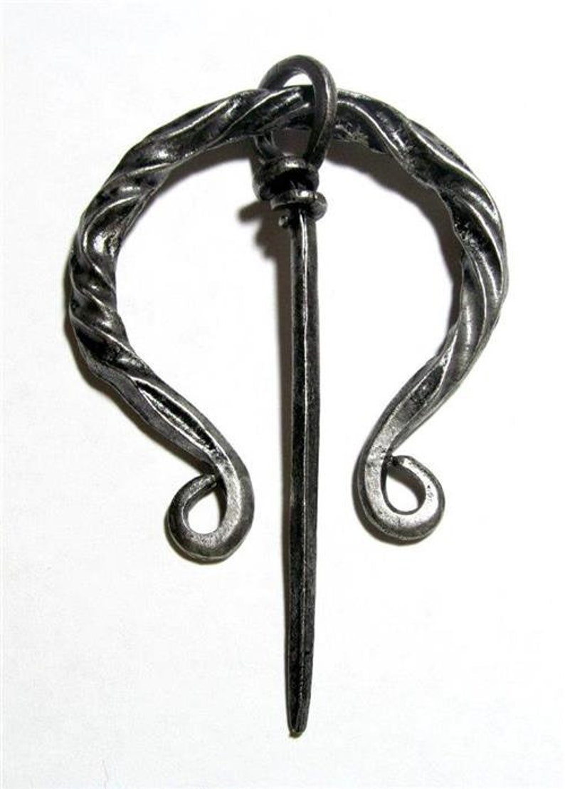 Celtic Cloak Pin 2 Penannular Brooch Antique Silver Tone - Etsy