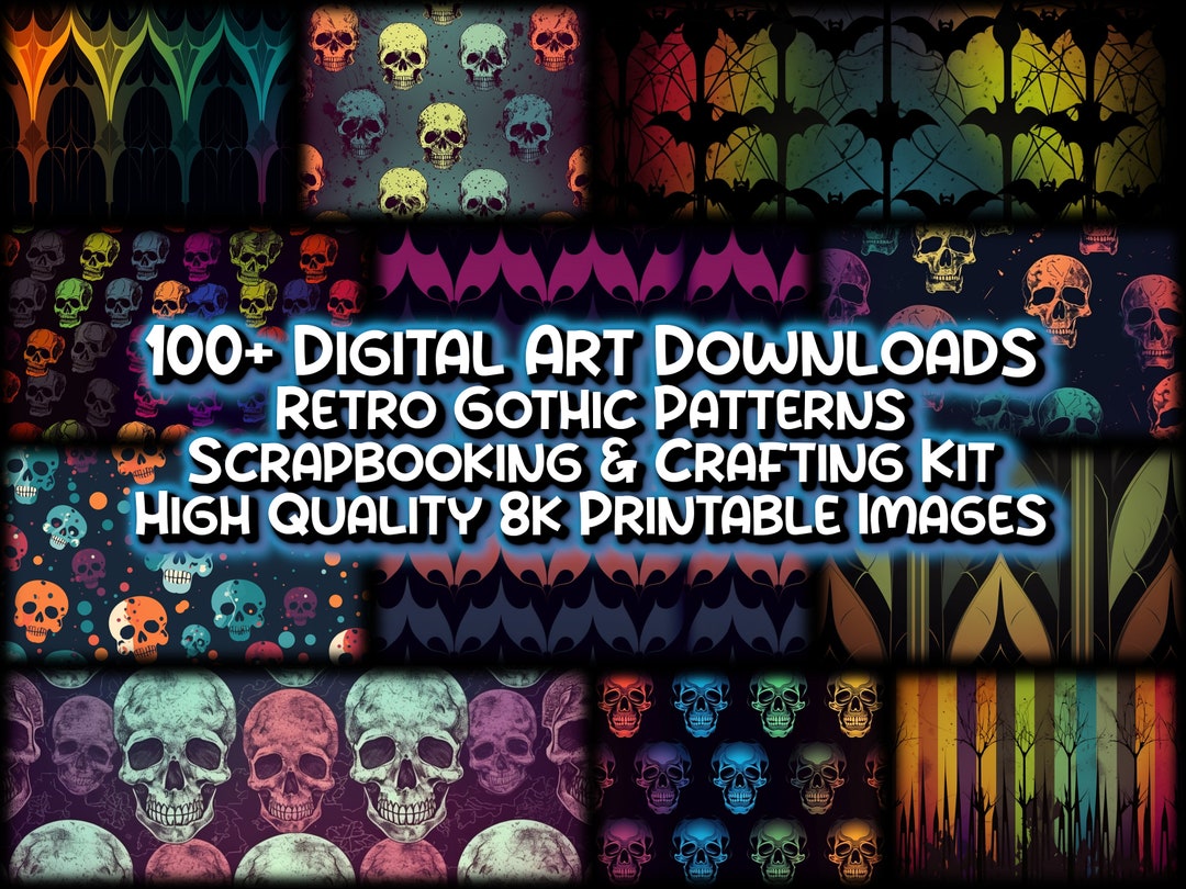 100+ Goth Patterns - Printable Gothic Minimalist Patterns for ...