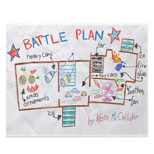 Home Alone Battle Plan Replica Movie Prop Jigsaw Puzzle 120, 252, 500 ...