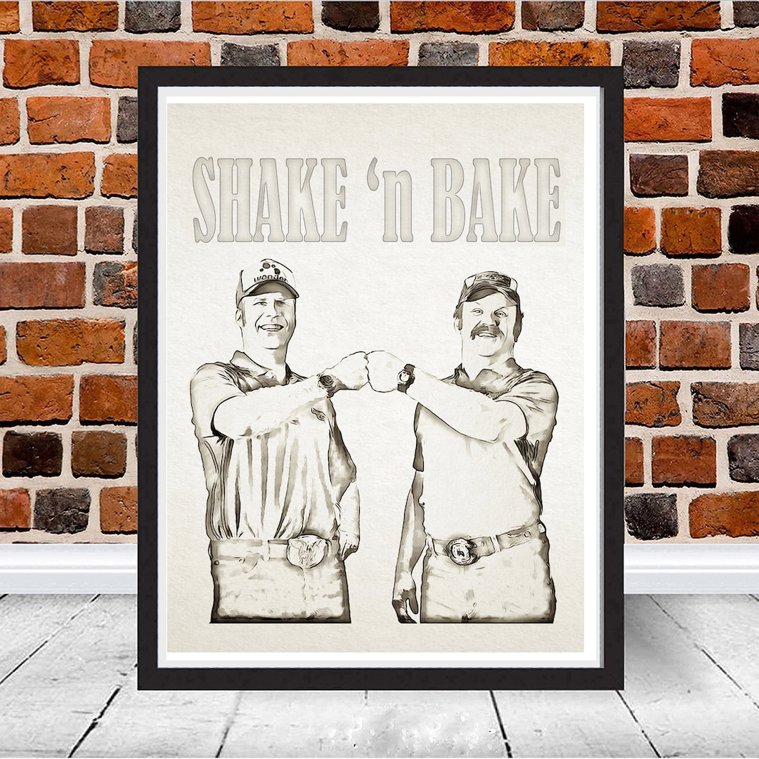 Talladega Nights Ricky Bobby Cal Naughton Shake and Bake Poster Print ...