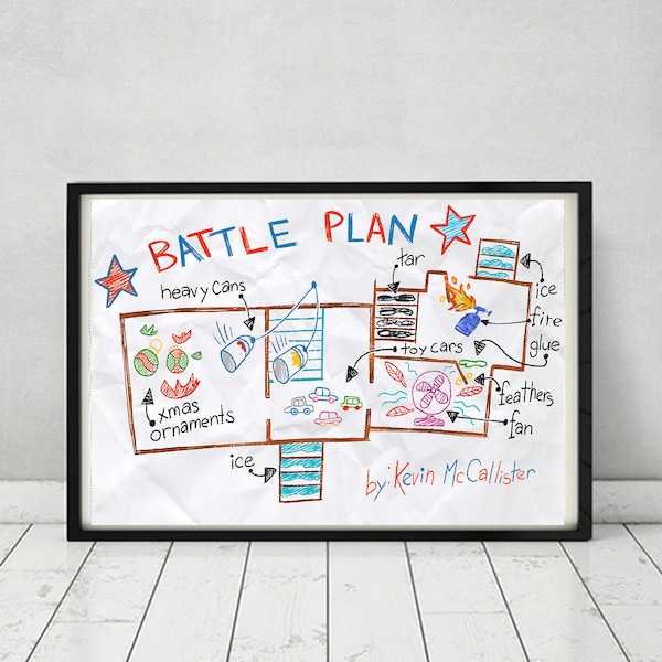 Home Alone Battle Plan Printable - Etsy