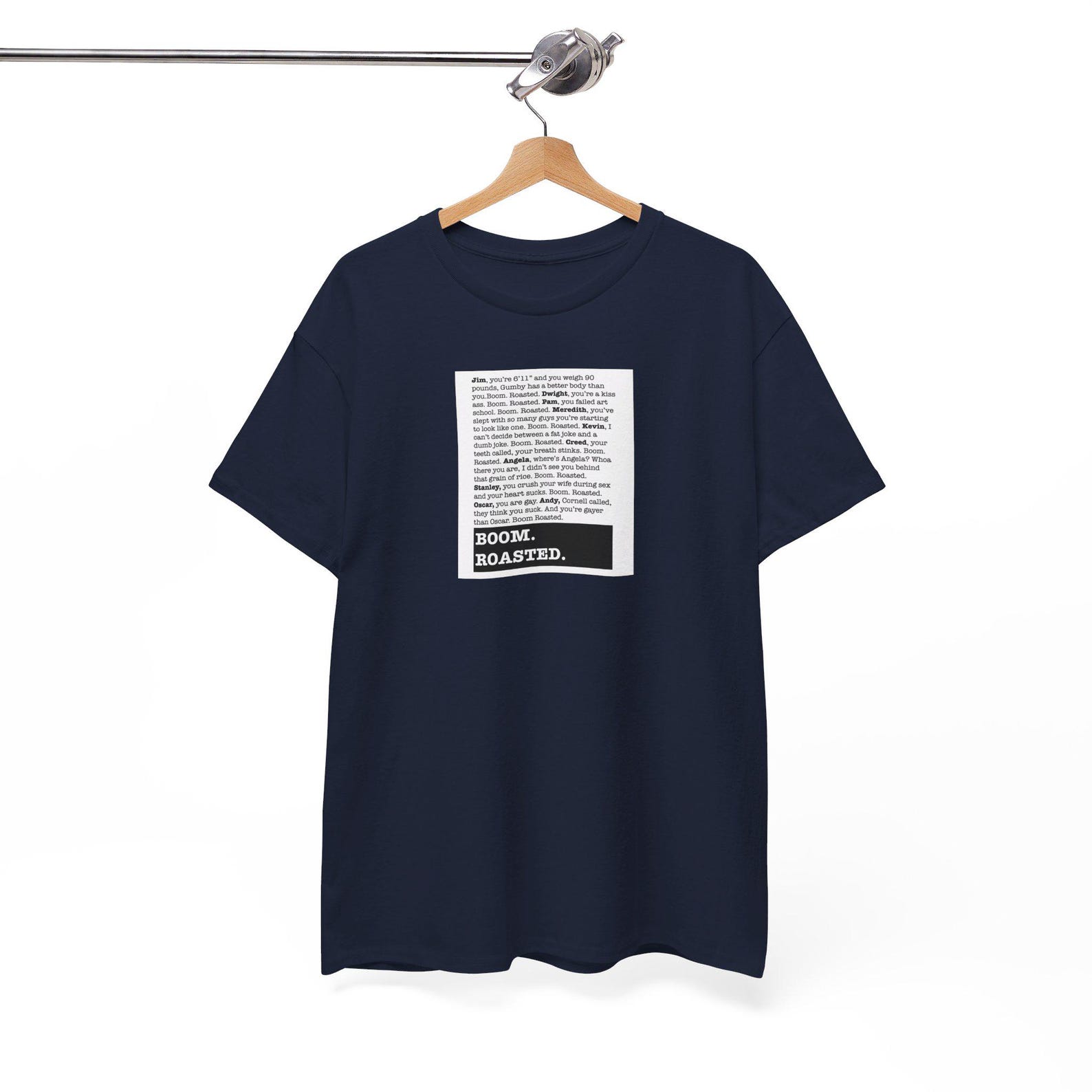 The Office Boom Roasted Unisex Short Sleeve Tee Michael Scott Speech ...