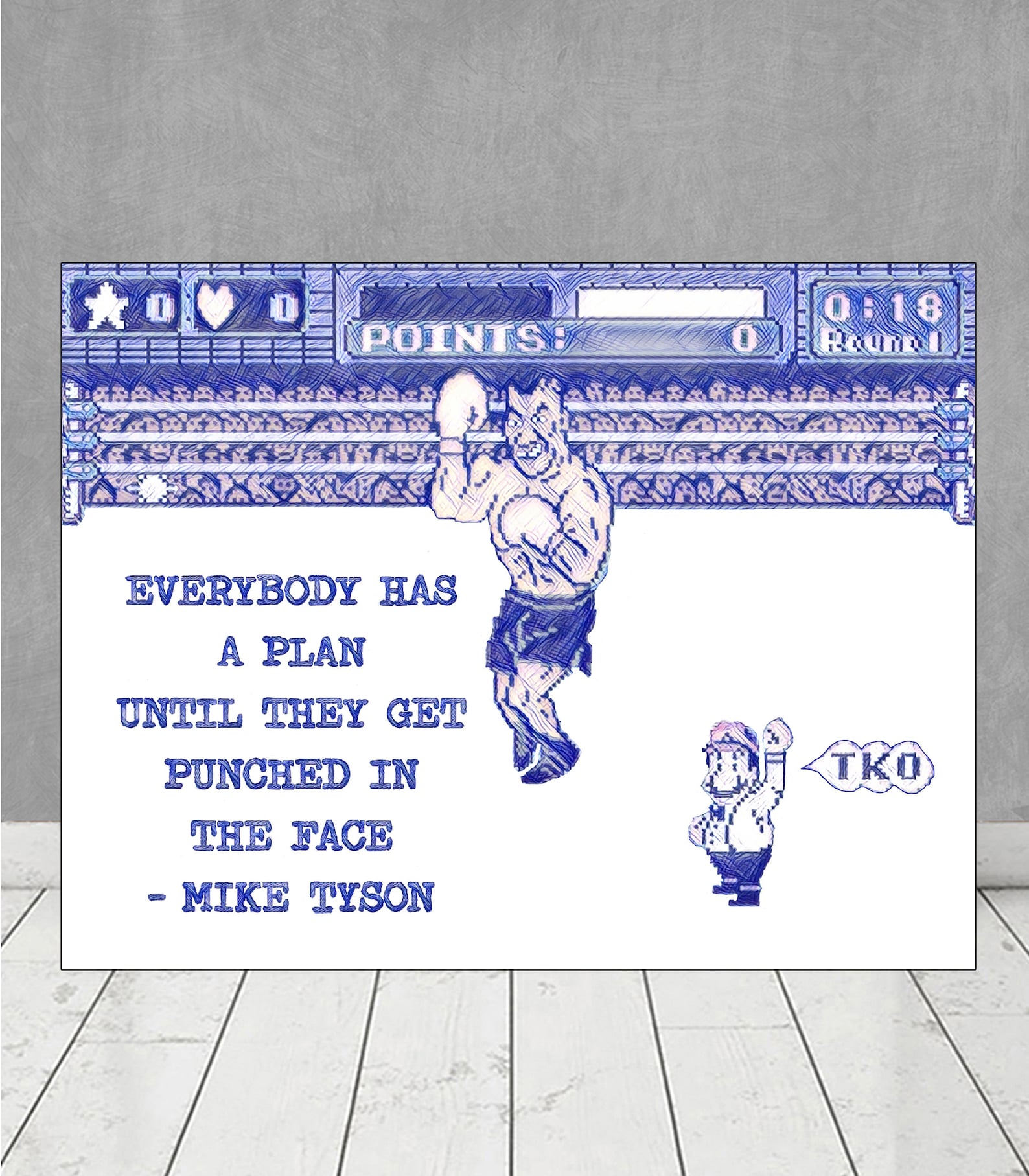 Mike Tyson's Punch-out Nintendo NES 8-bit Video Game Retro - Etsy