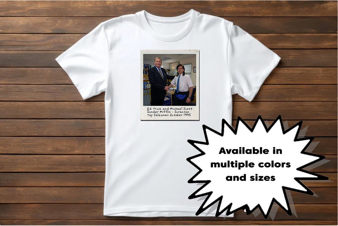 The Office T-shirt Michael Scott Ed Truck Handshake Meme Dunder Mifflin ...
