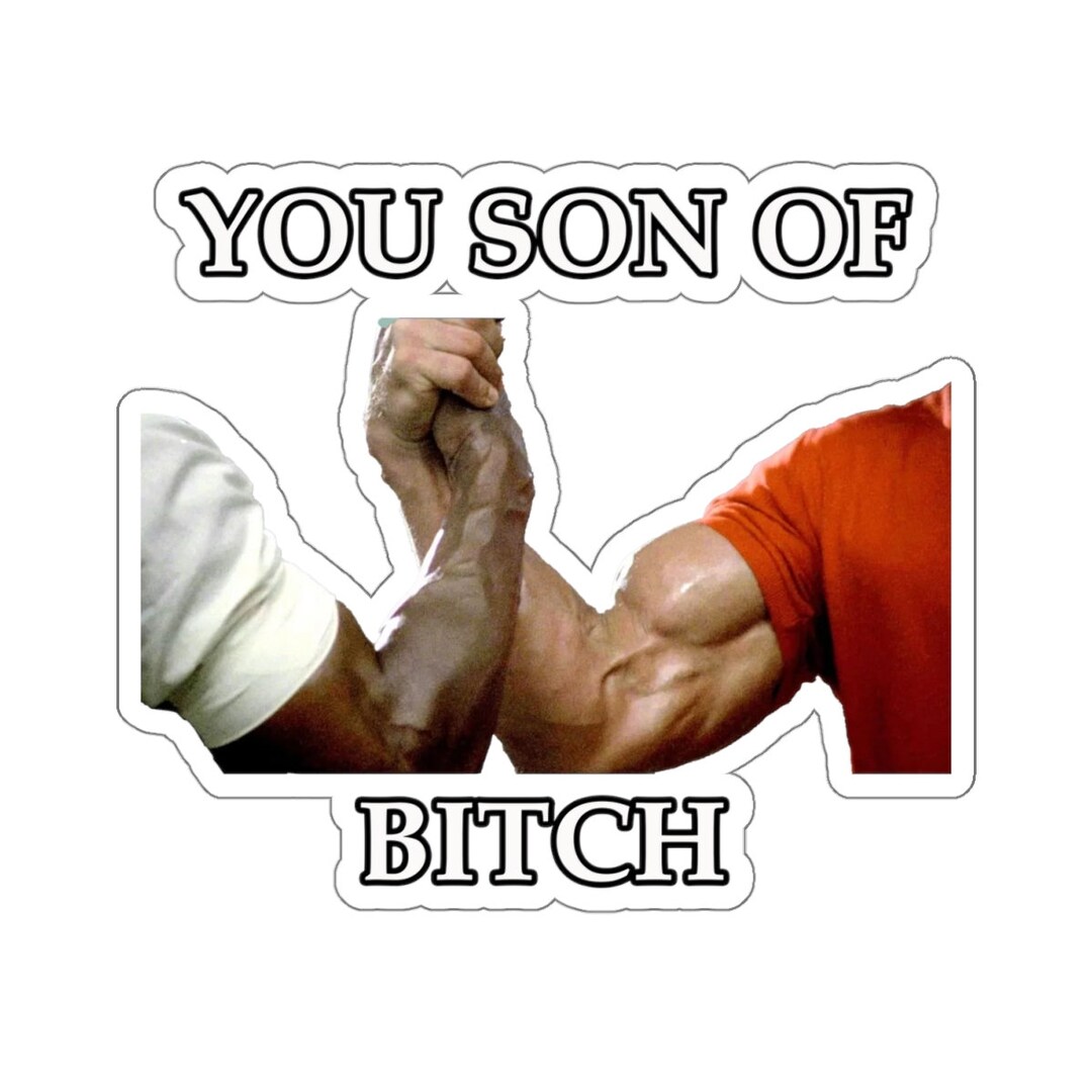 Predator Muscle Closeup Sticker Handshake Arnold and Carl Weathers You ...