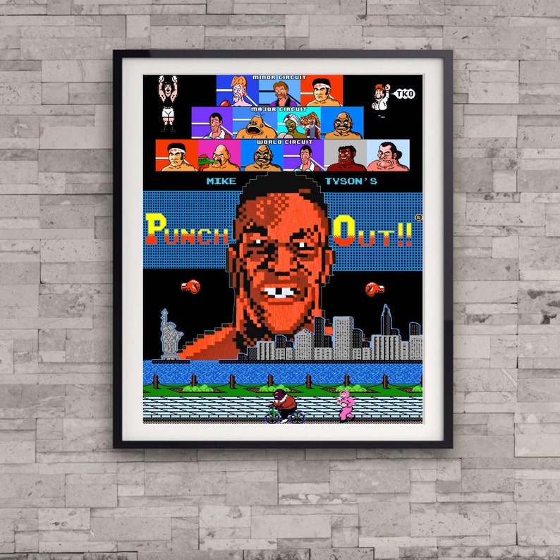 Mike Tyson's Punch-out Nintendo NES 8-bit Video Game Retro - Etsy