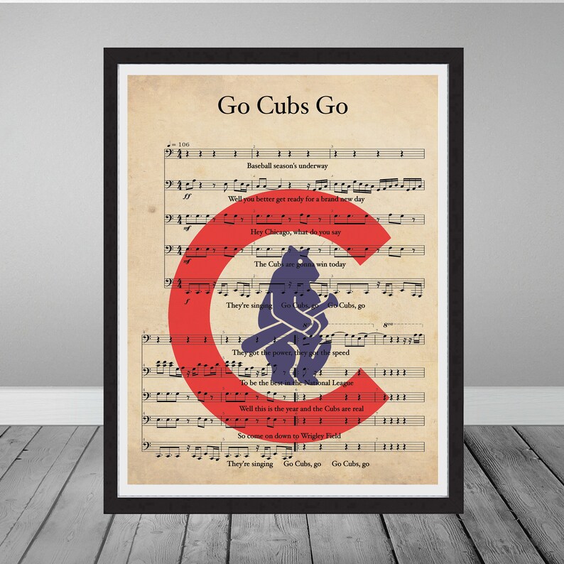 Chicago Cubs Harry Caray Take Me Out to the Ball Game Sheet Music ...