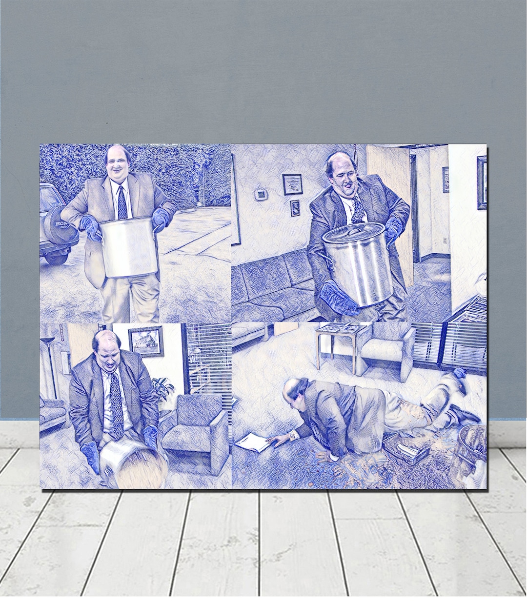 The Office Kevin's Famous Chili Art Spilling Collage of Kevin Malone at ...