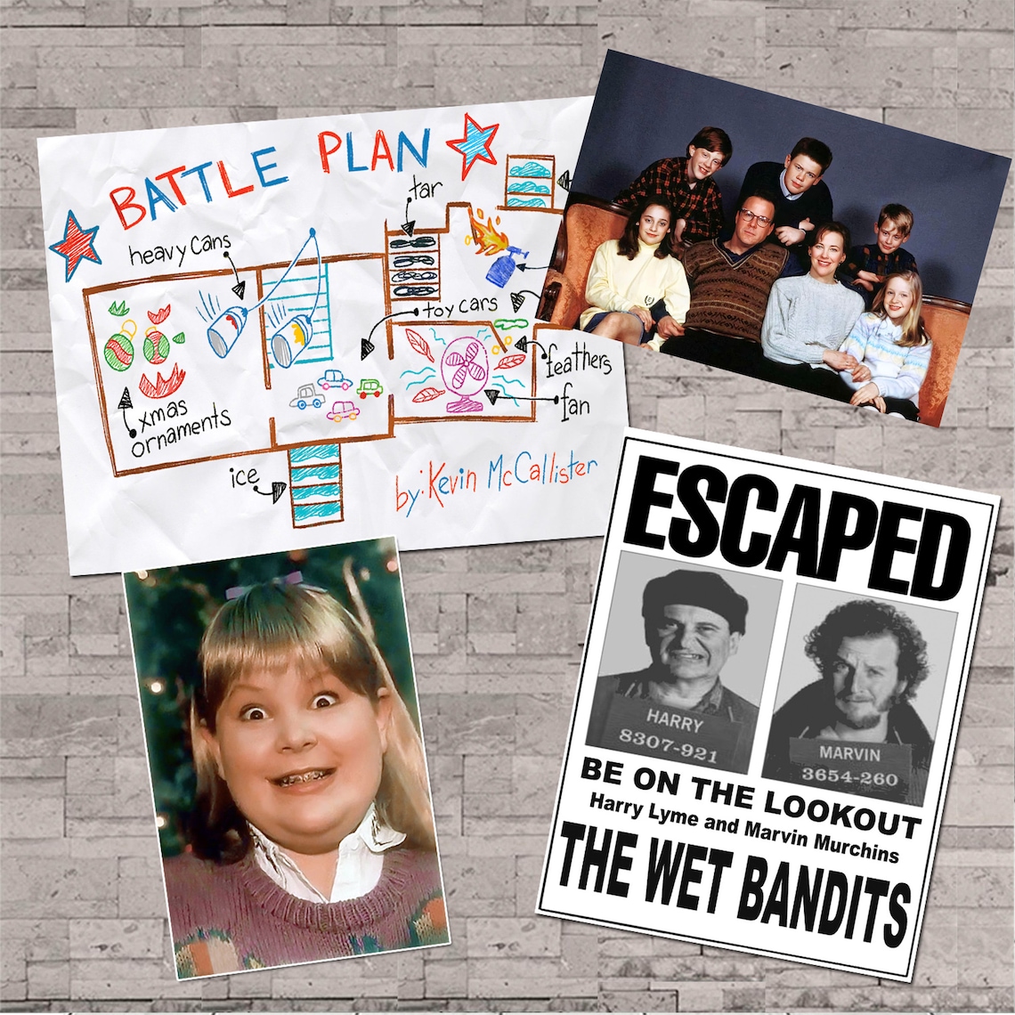 Home Alone Mcallister Family Photo Buzz's Girlfriend - Etsy