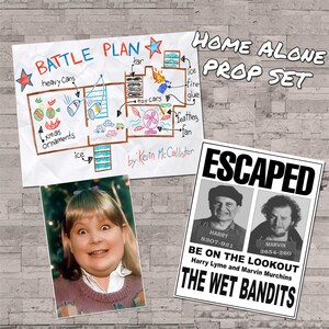 Home Alone the Wet Bandits Harry and Marv Wanted Escaped Flyer Poster ...