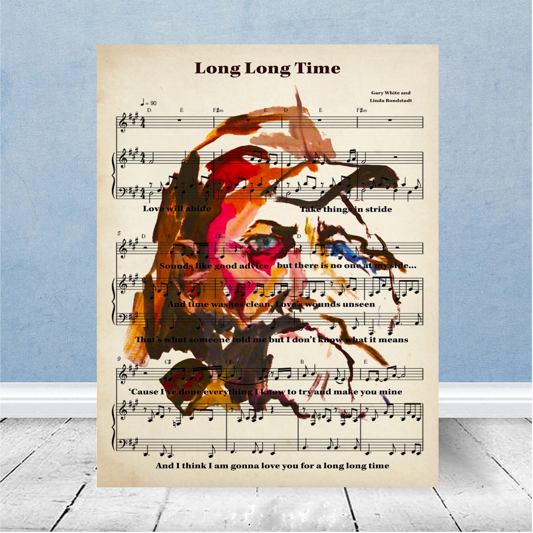 The Last of Us Bill and Frank Linda Ronstadt Long Long Time Piano Sheet ...