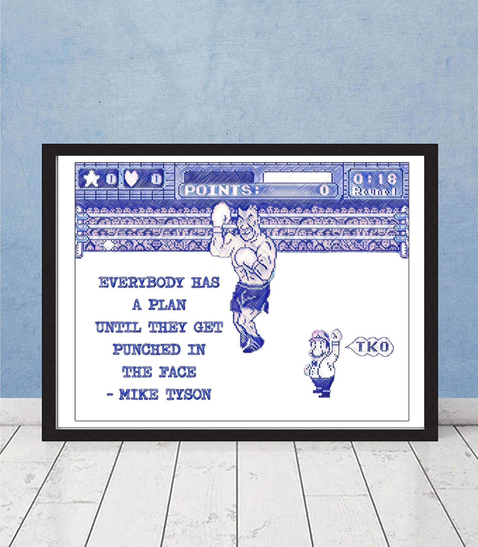 Mike Tyson's Punch-out Nintendo NES 8-bit Video Game Retro - Etsy