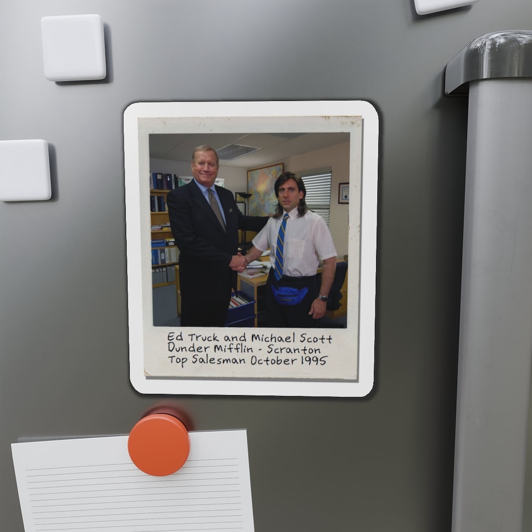 The Office Michael Scott Ed Truck Replica Meme Vintage Polaroid Photo ...