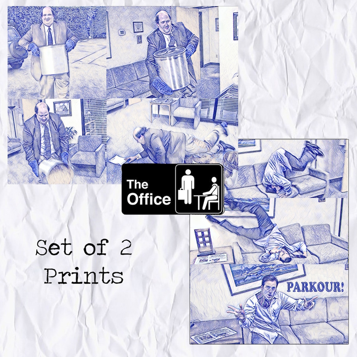 The Office Kevin's Famous Chili Art Spilling Collage of - Etsy