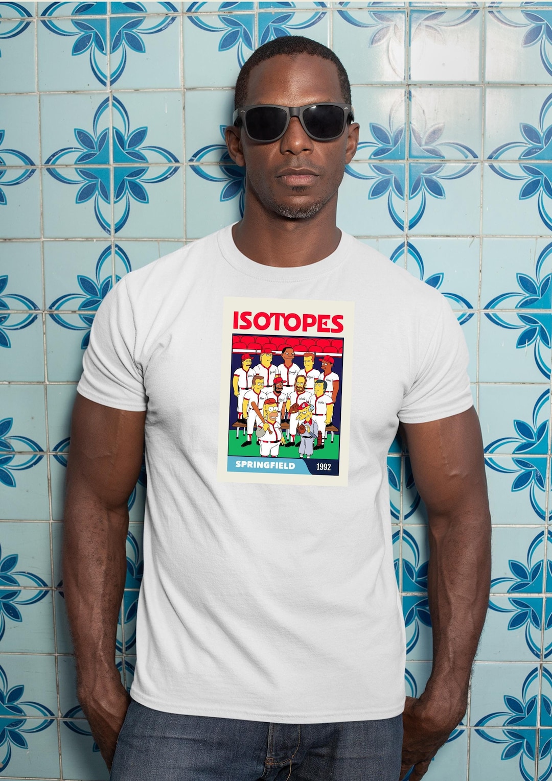 Springfield Isotopes T-shirt: Simpsons Baseball Card Graphic Tee - Etsy