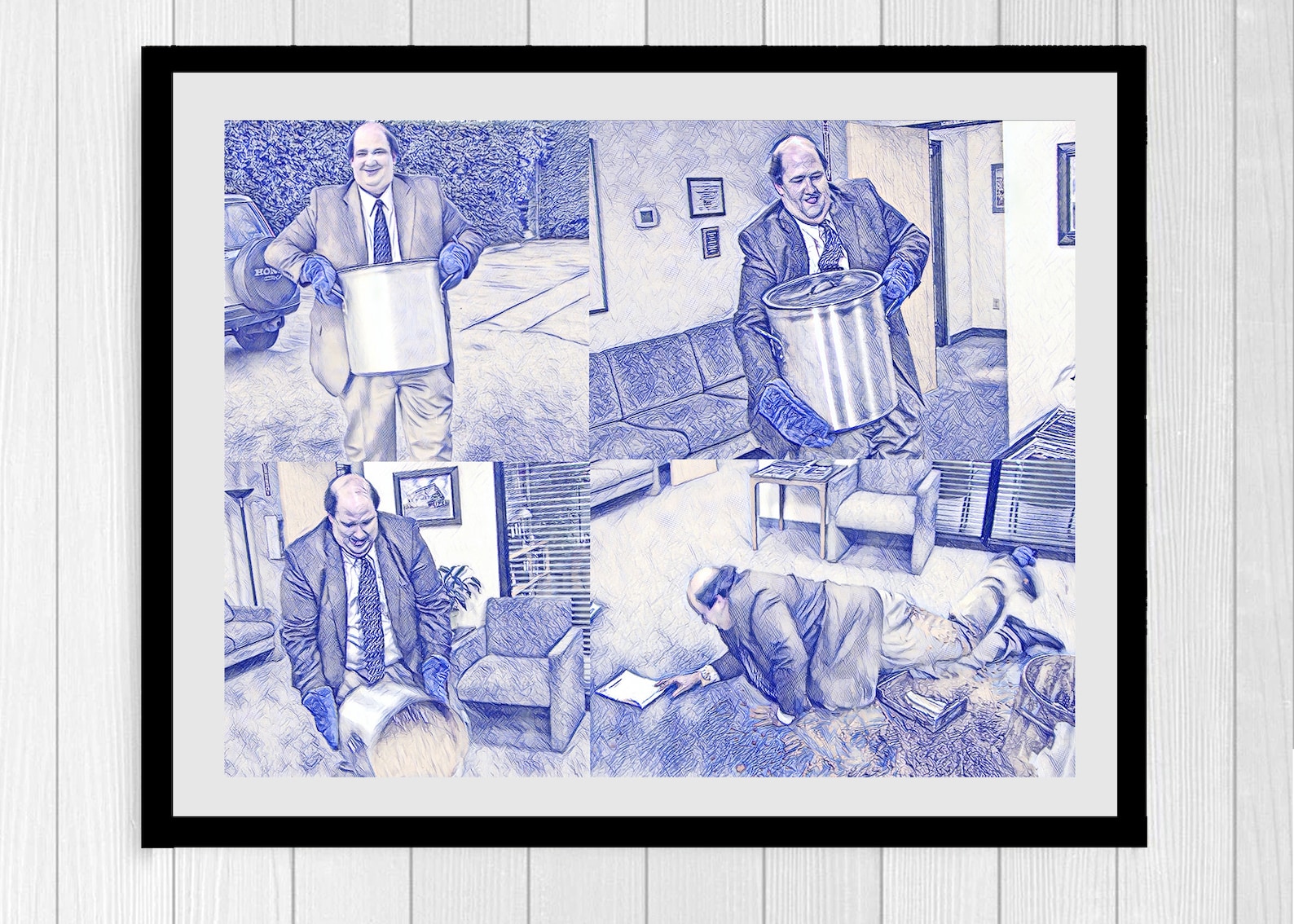 The Office Kevin's Famous Chili Art Spilling Collage of - Etsy