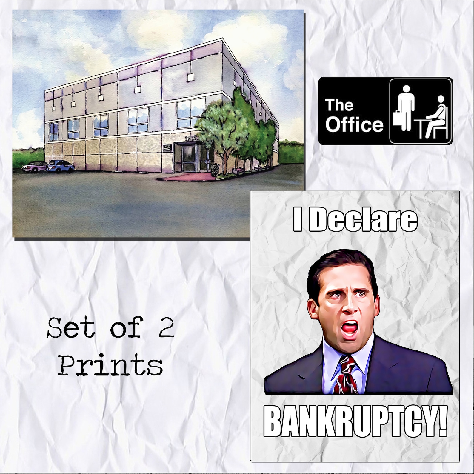 The Office I Declare Bankruptcy Michael Scott Dunder Mifflin | Etsy