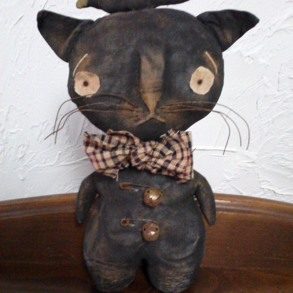 Primitive Cat Doll - Etsy