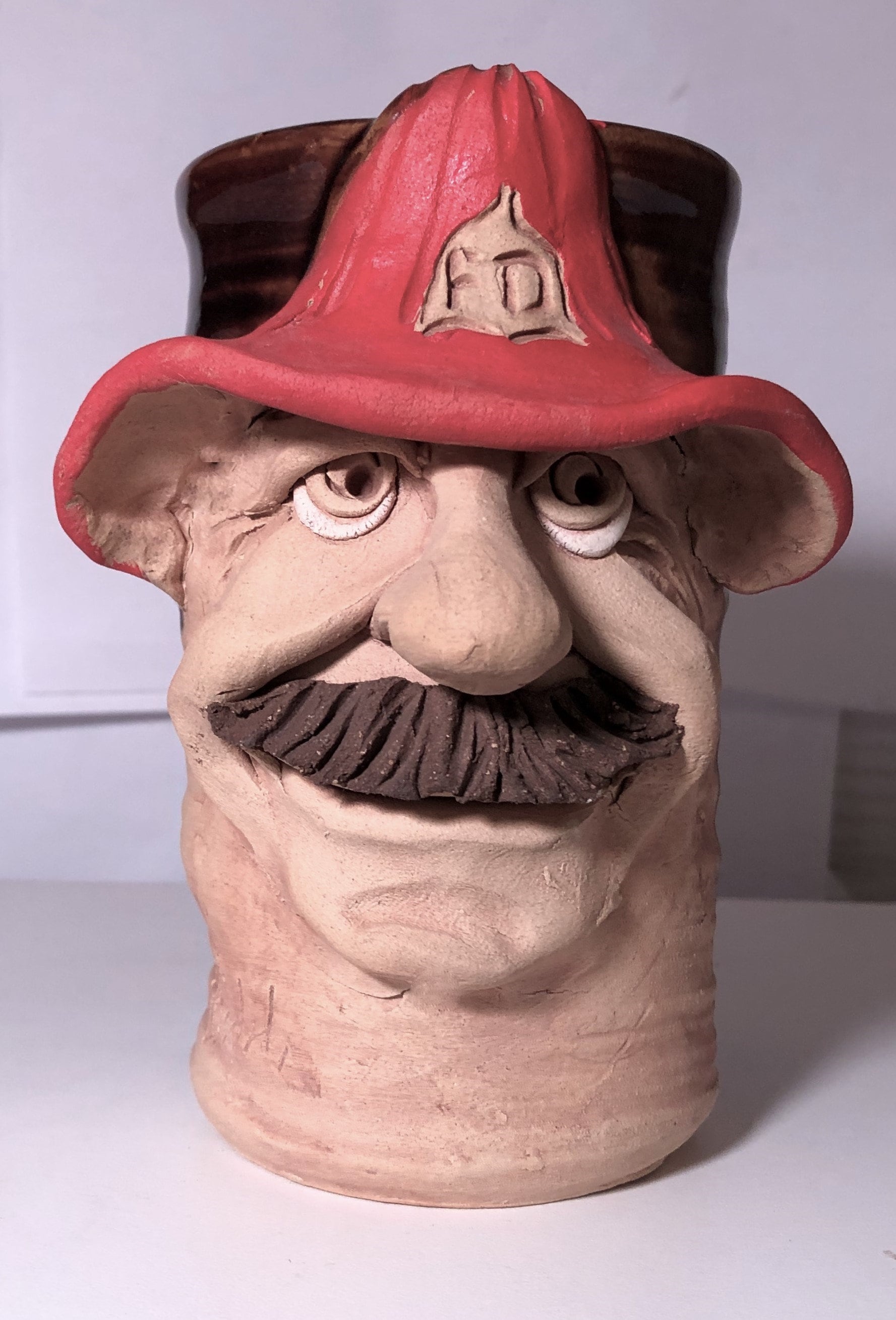 FIREMAN Face Mug in Handcrafted Stoneware - Etsy